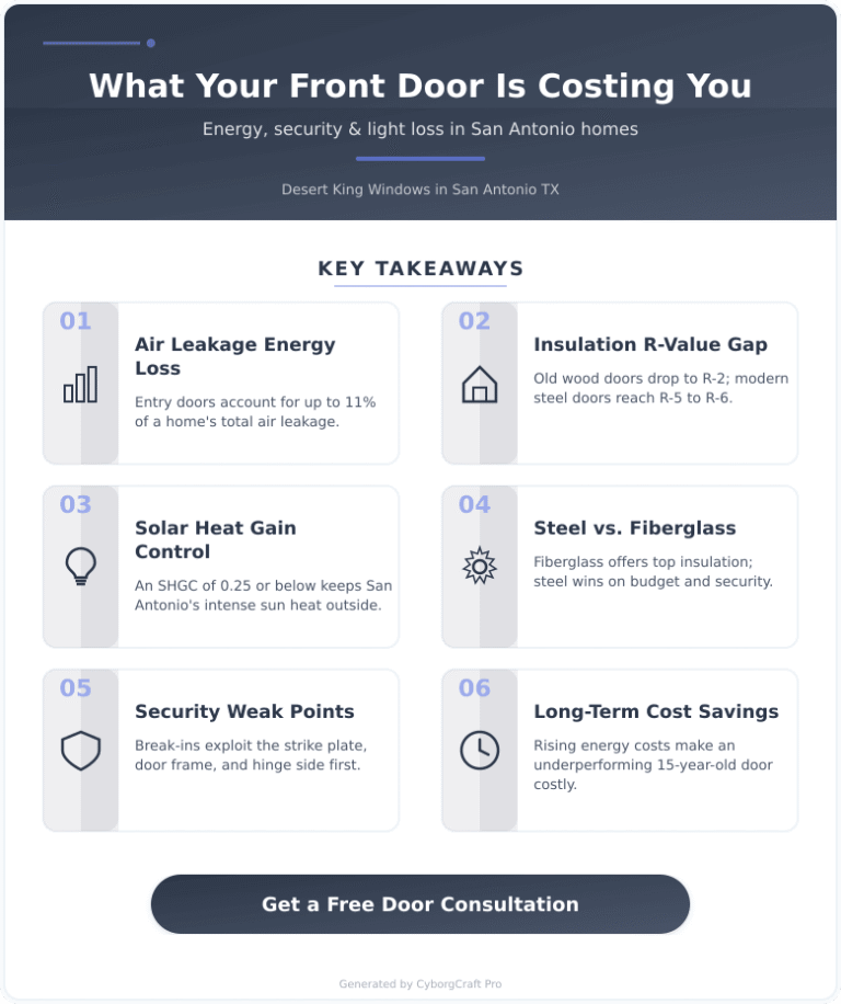 Front Door Replacement in San Antonio - How Much Heat, Light, and ...